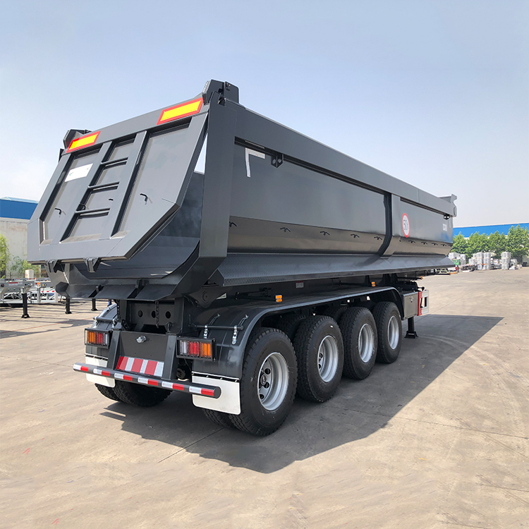 4 axle 70T-90T U type dump trailer